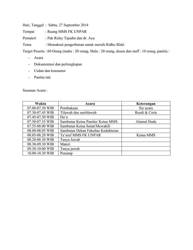 Agenda open house ldfk mms | DOCX