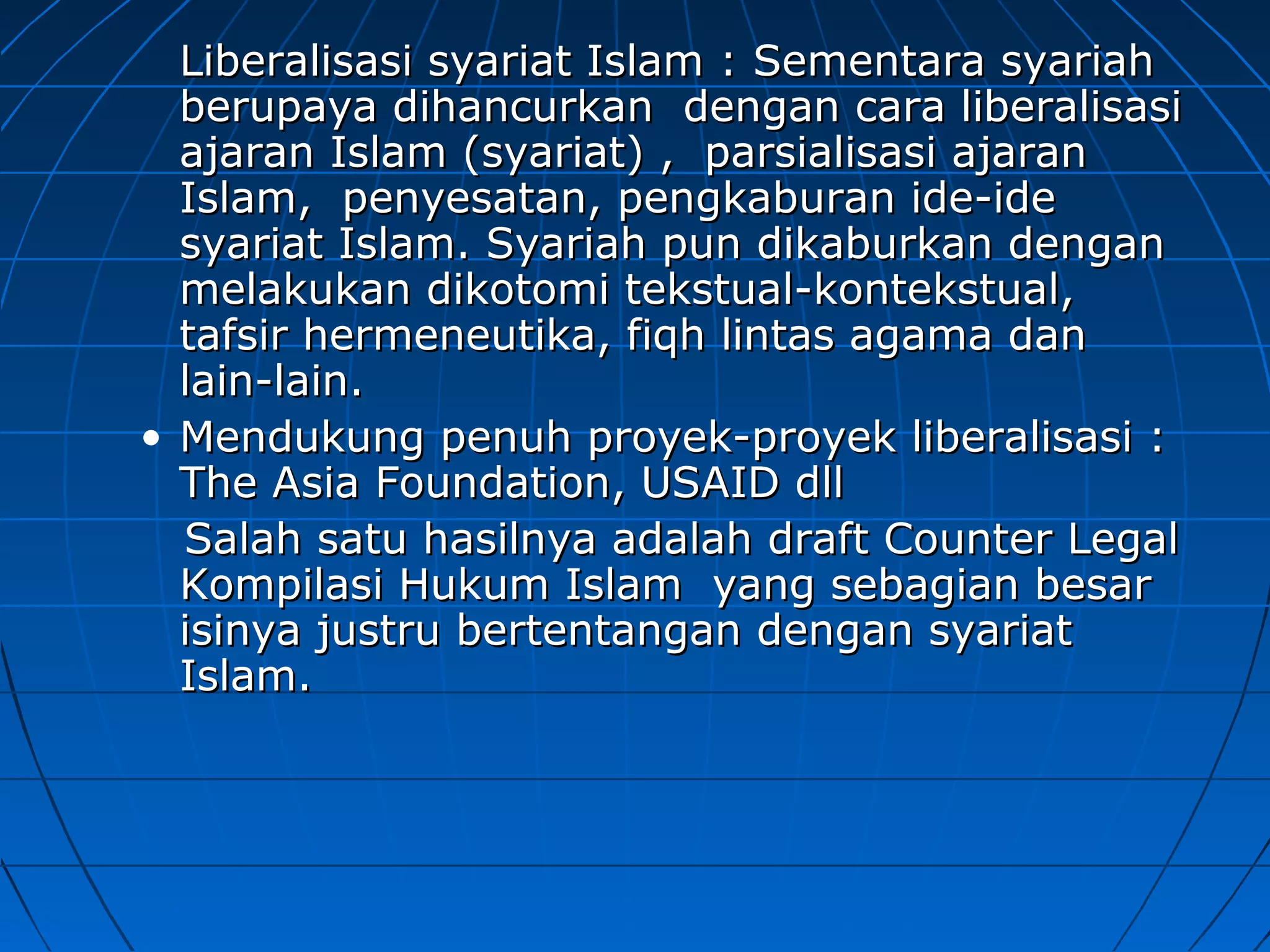 Agenda sekulerisasi di dunia islam | PPT