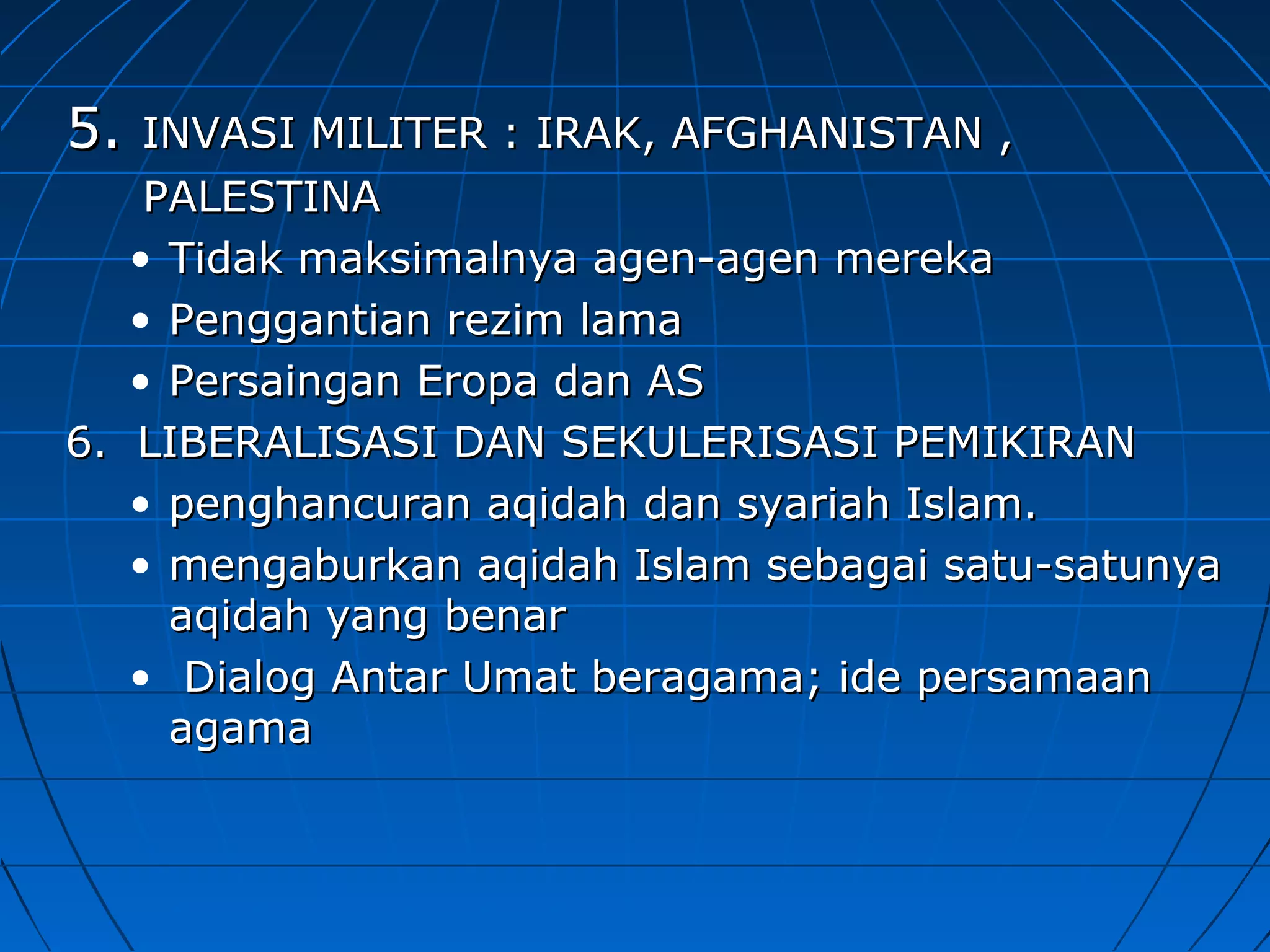 Agenda sekulerisasi di dunia islam | PPT