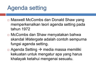 Agenda setting | PPT