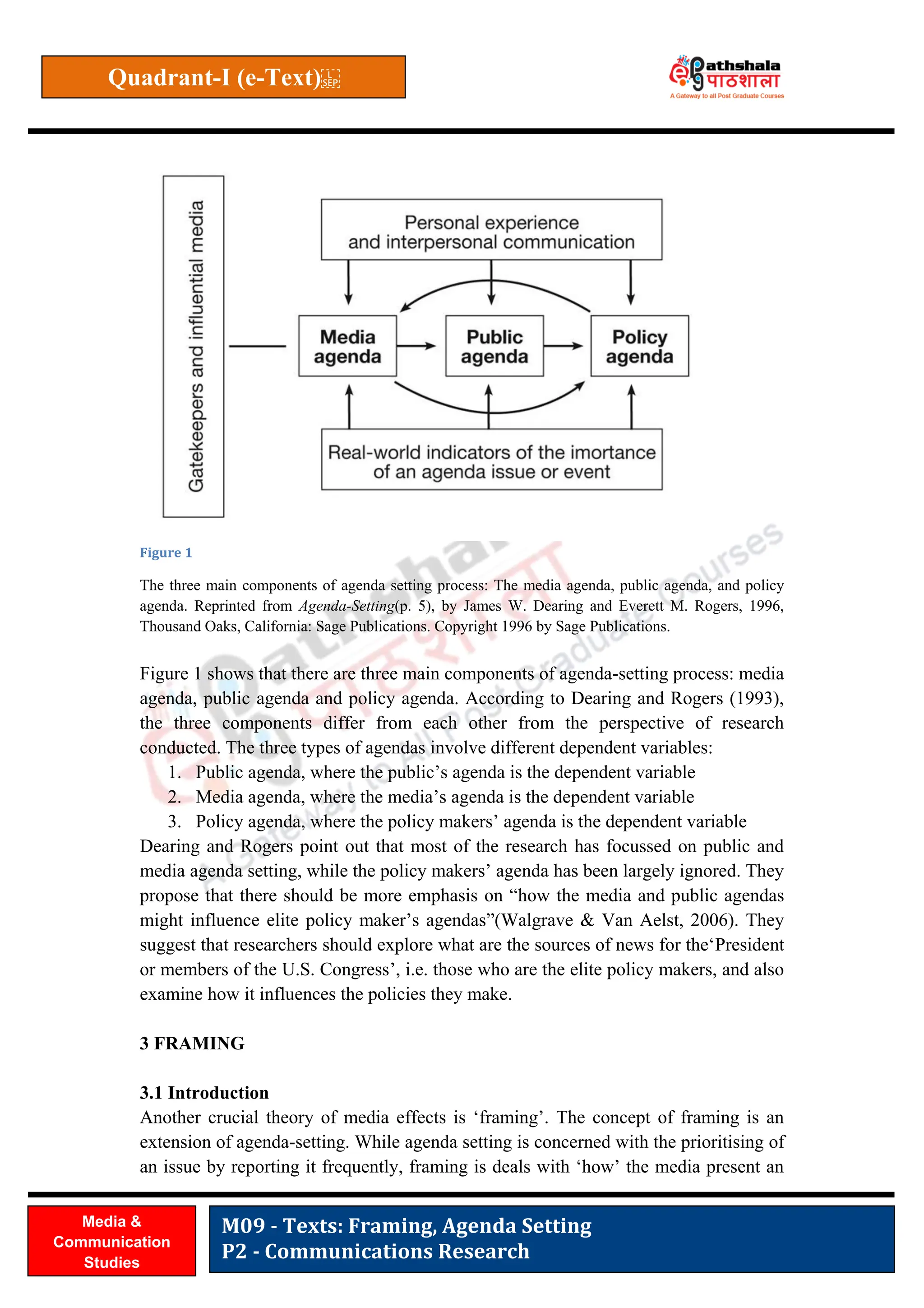 agenda setting framing research paper analysis | PDF
