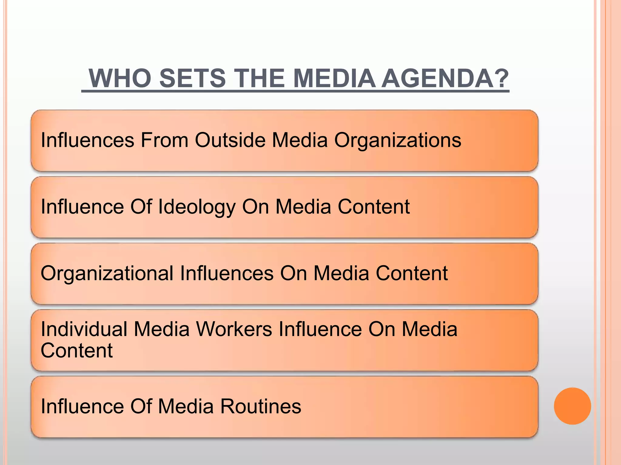 Agenda setting theory | PPTX