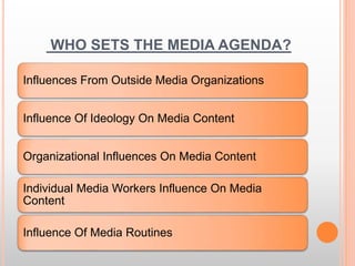 Agenda setting theory | PPTX