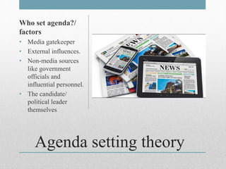 Agenda Setting Theory. | PPTX