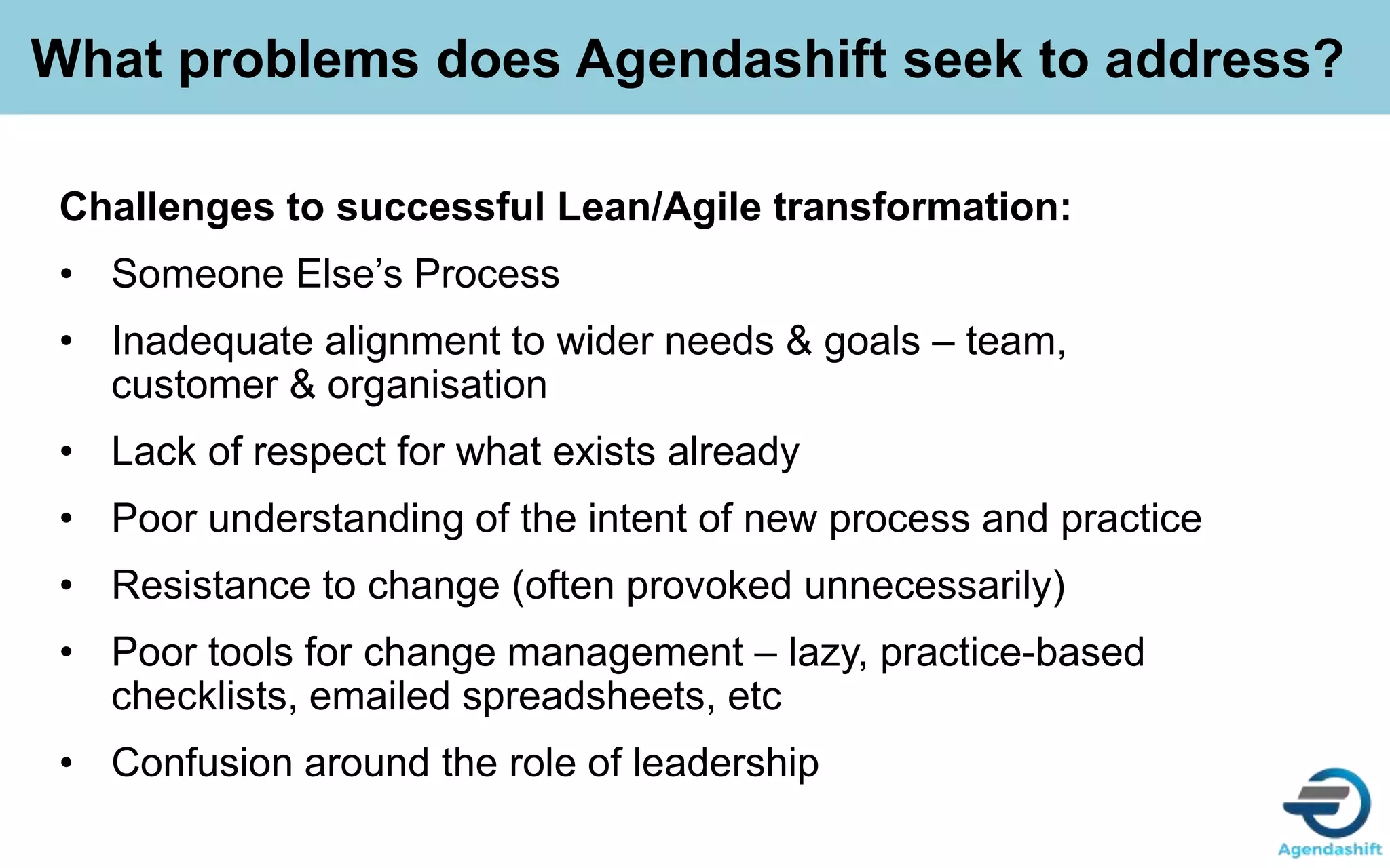 Introducing Agendashift | PPTX