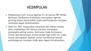 Agenda tempatan 21 | PPTX
