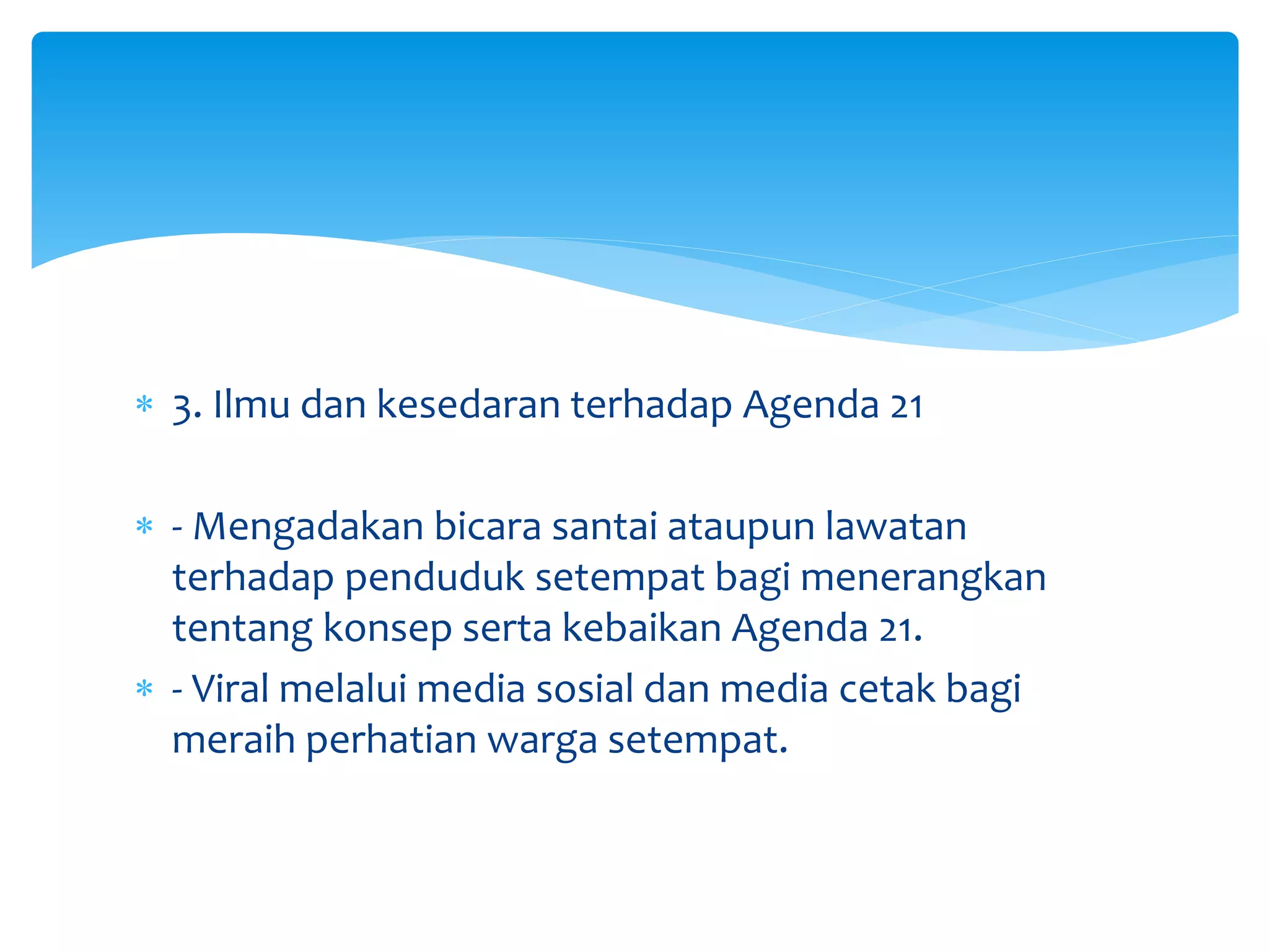 Agenda tempatan 21 | PPTX