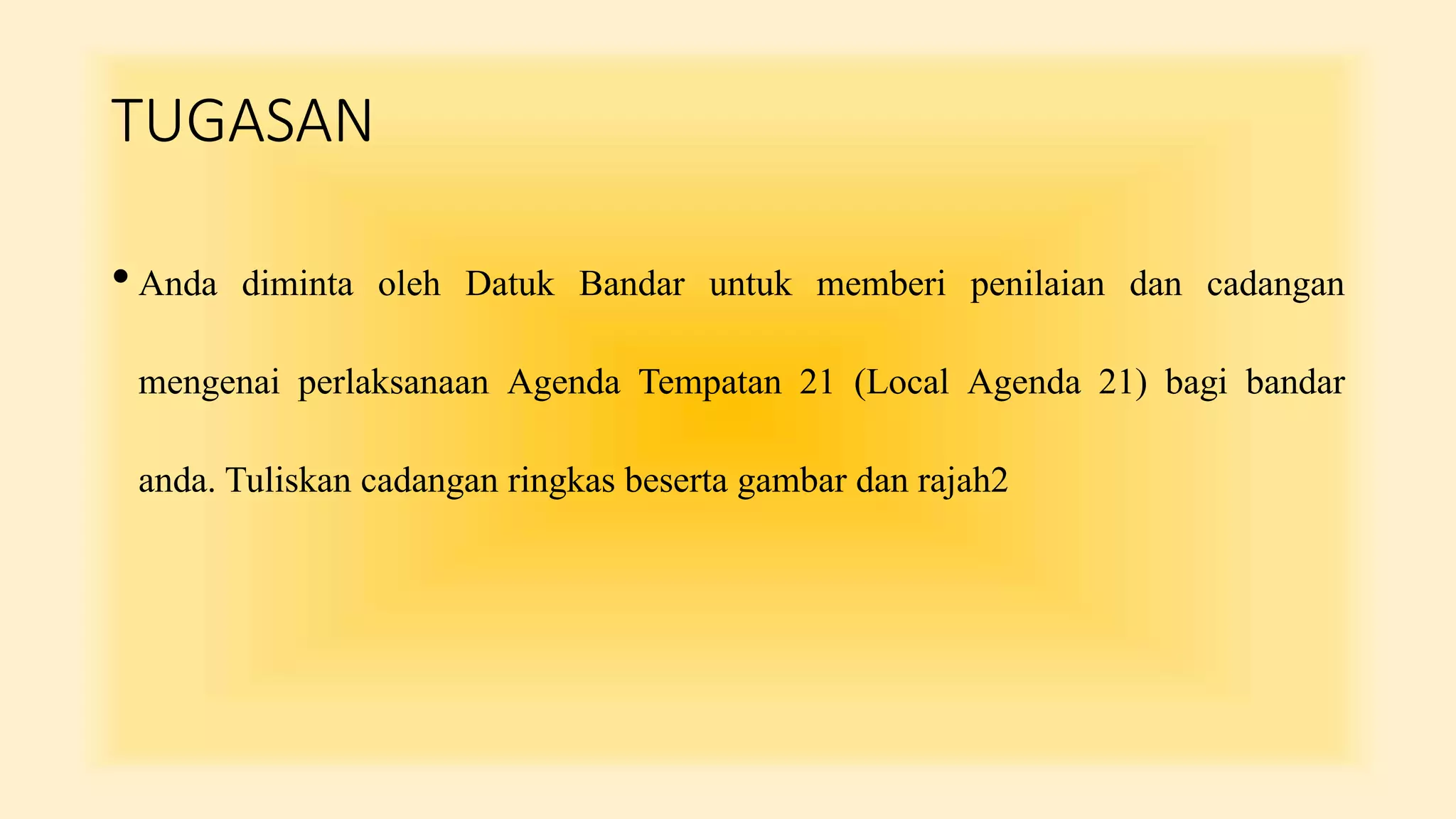 Agenda tempatan 21 | PPTX