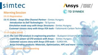 Ansys Tech Day in Budapest_agenda | PPTX