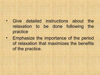 A general approach to teaching Yoga practices | PPT
