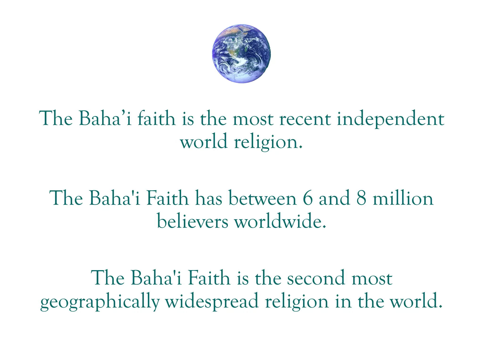 A General Introduction to the Baha'i Faith (by J. Lane) | PPTX