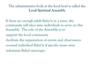 A General Introduction to the Baha'i Faith (by J. Lane) | PPT