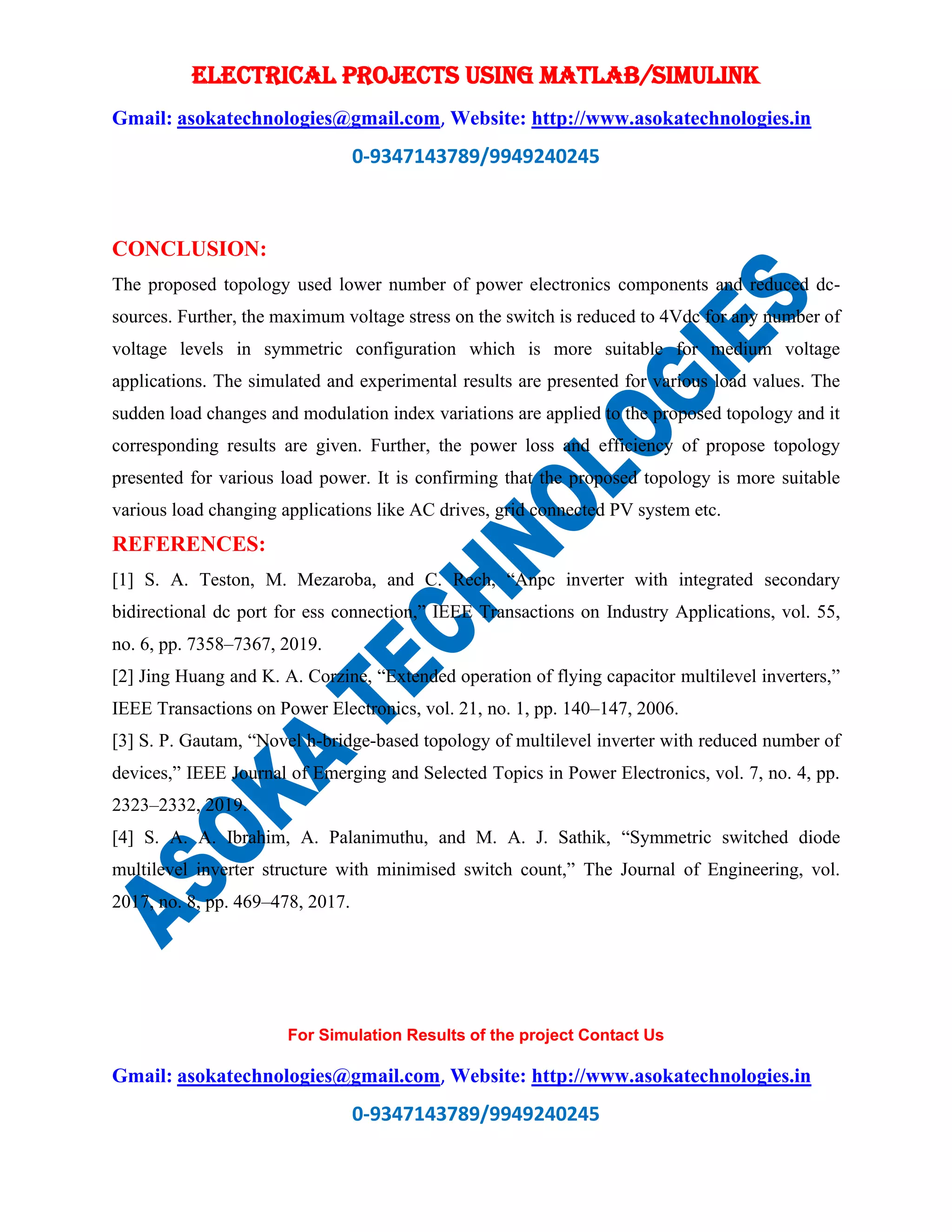 A generalized multilevel inverter topology with reduction of total ...