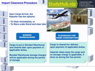 A General Presentation On Customs Clearance Procedure In India | PDF