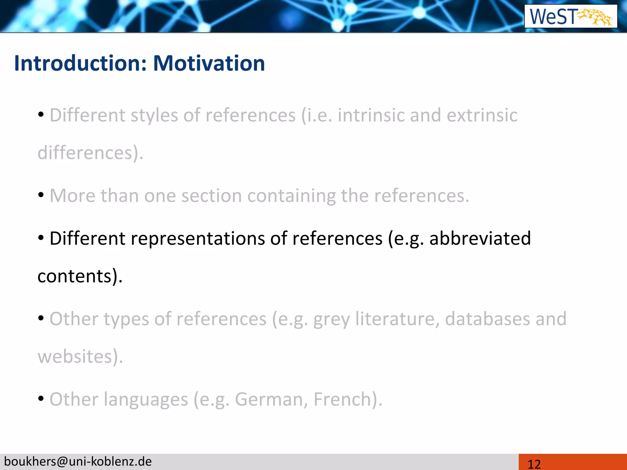 A Generic Approach for Reference Extraction from PDF Documents | PPT