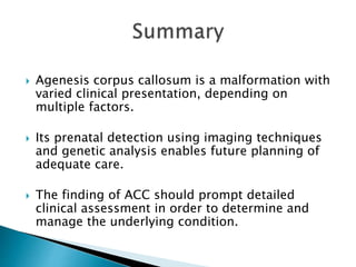 Agenesis Corpus Callosum | PPT