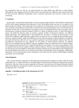 A genetic algorithm approach for multi objective optimization of supply ...