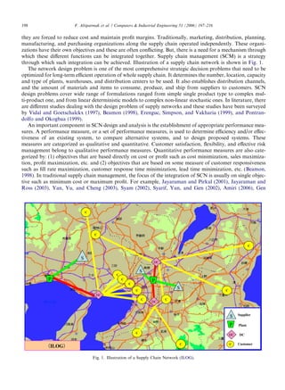 A genetic algorithm approach for multi objective optimization of supply chain networks | PDF