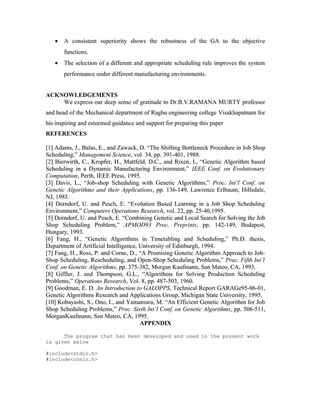 A Genetic Algorithm Approach To Static Job Shop Scheduling Pdf 7752