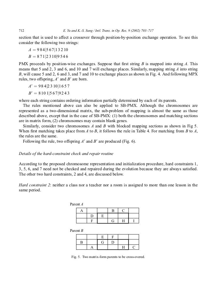 A Genetic Algorithm For A University Weekly Courses Timetabling Probl