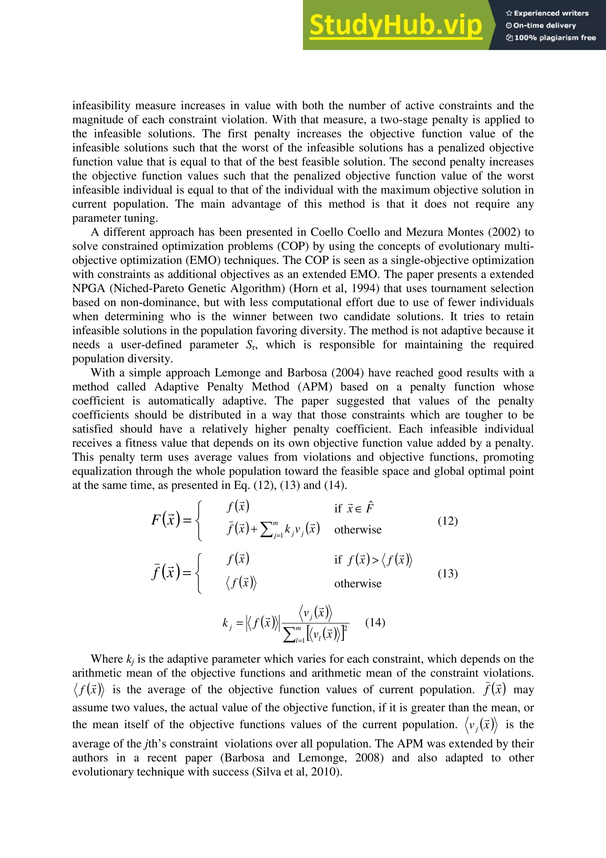 A Genetic Algorithm For Constraint Optimization Problems With Hybrid 3922