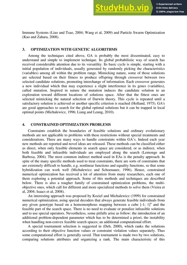 A Genetic Algorithm For Constraint Optimization Problems With Hybrid Handling Of Penalty Scheme ...