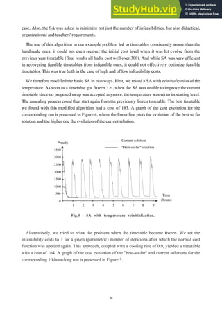 A Genetic Algorithm To Solve The Timetable Problem | PDF