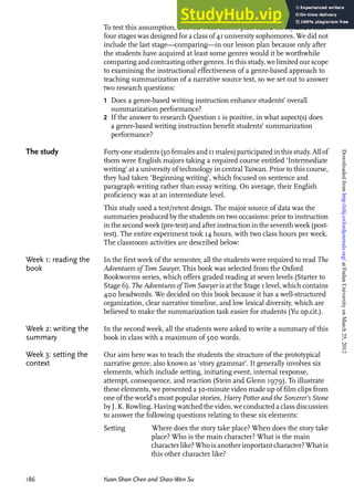 A Genre-Based Approach To Teaching EFL Summary Writing | PDF | Homework ...