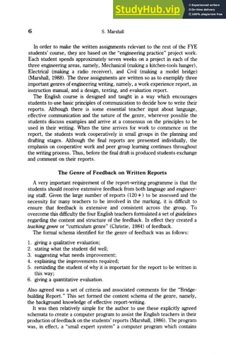 A Genre-Based Approach To The Teaching Of Report-Writing | PDF