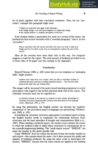 A Genre-Based Approach To The Teaching Of Report-Writing | PDF