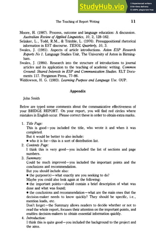 A Genre-Based Approach To The Teaching Of Report-Writing | PDF