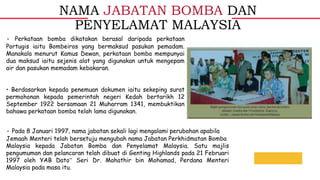 Agensi jabatan bomba dan penyelamat | PPTX