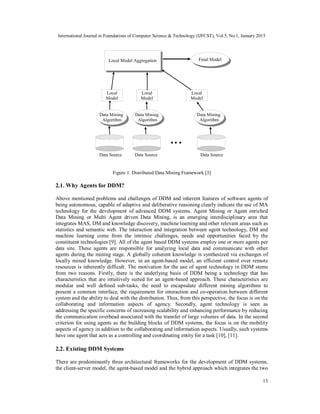 Agent based frameworks for distributed association rule mining an analysis | PDF