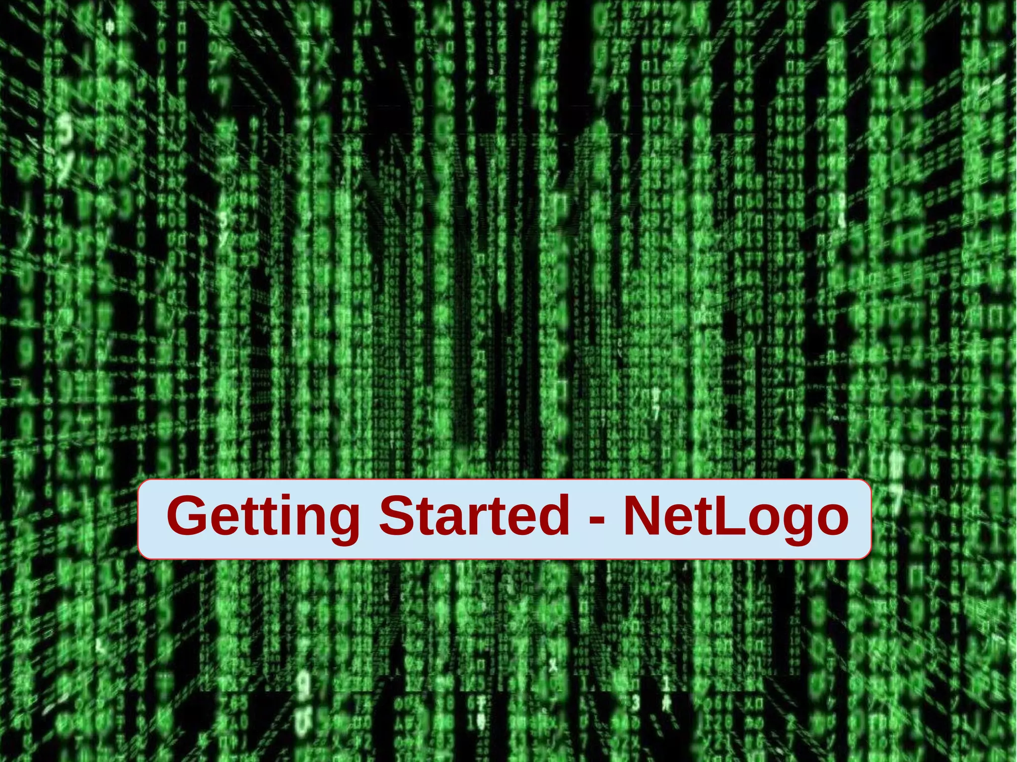 Introduction To Agent Based Modeling Using Netlogo Pdf Programming