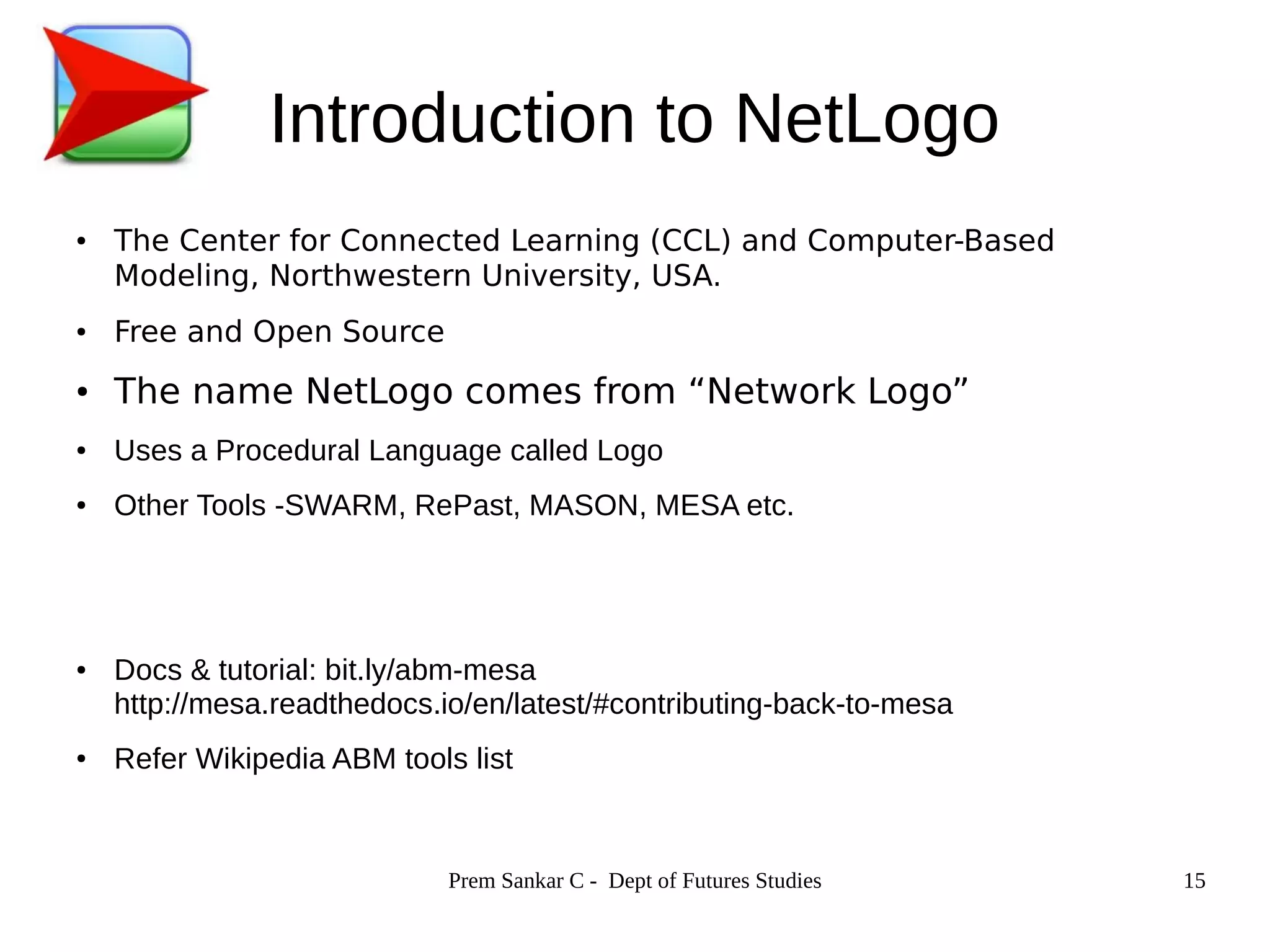 Introduction To Agent Based Modeling Using Netlogo Pdf Programming