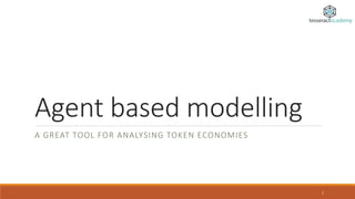 Agent based modelling | PPTX