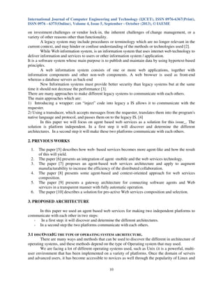 Agent based web service communicating different is’s and platforms | PDF