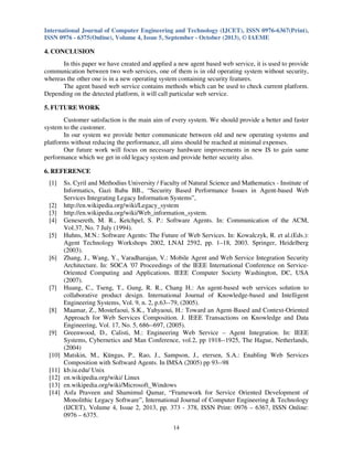 Agent based web service communicating different is’s and platforms | PDF