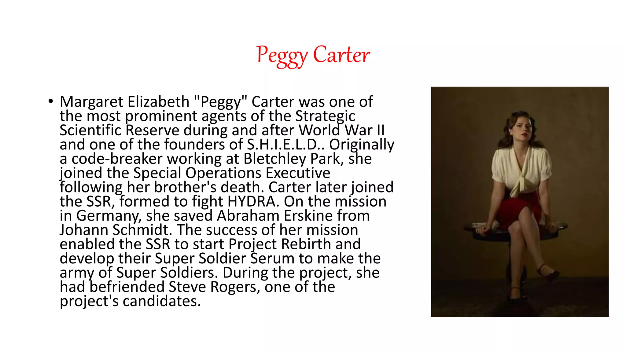 Agent carter | PPT