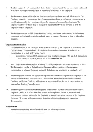 A gent contract | PDF