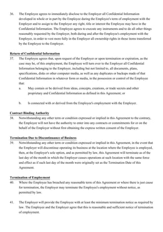 A gent contract | PDF