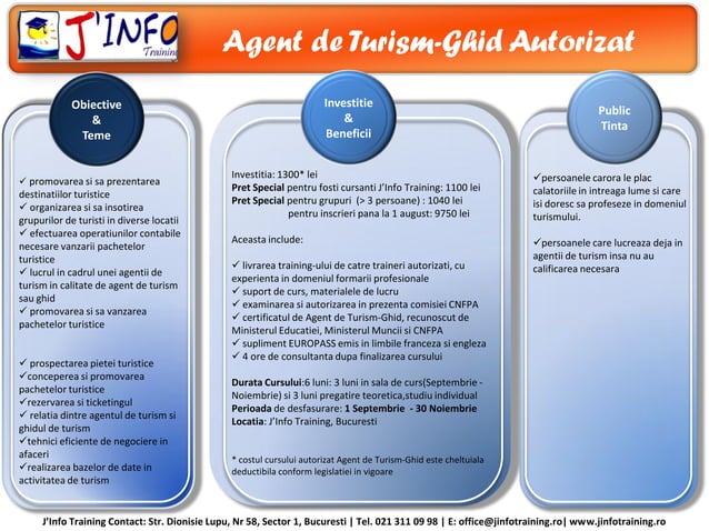 Agent de turism ghid | PPT