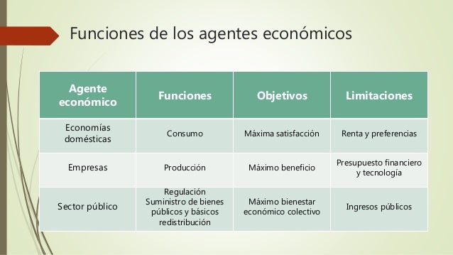 Agentes economicos
