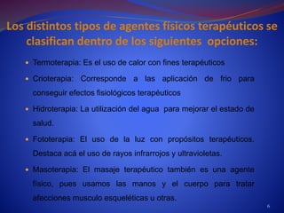 Agentes fisicos en_fisioterapia | PPTX