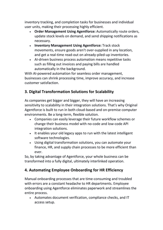Agentforce AI: Seamless API integration Solutions for Businesses | PDF