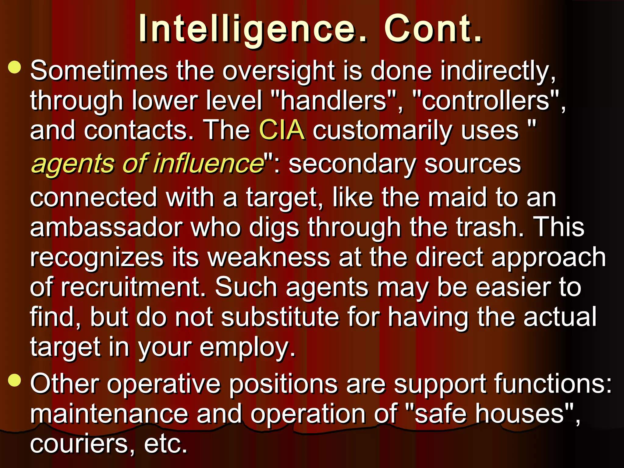 Agent handling | PPT