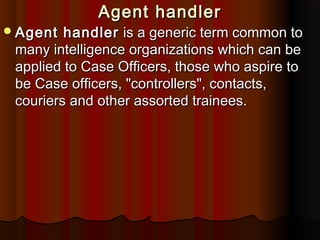 Agent handling | PPT