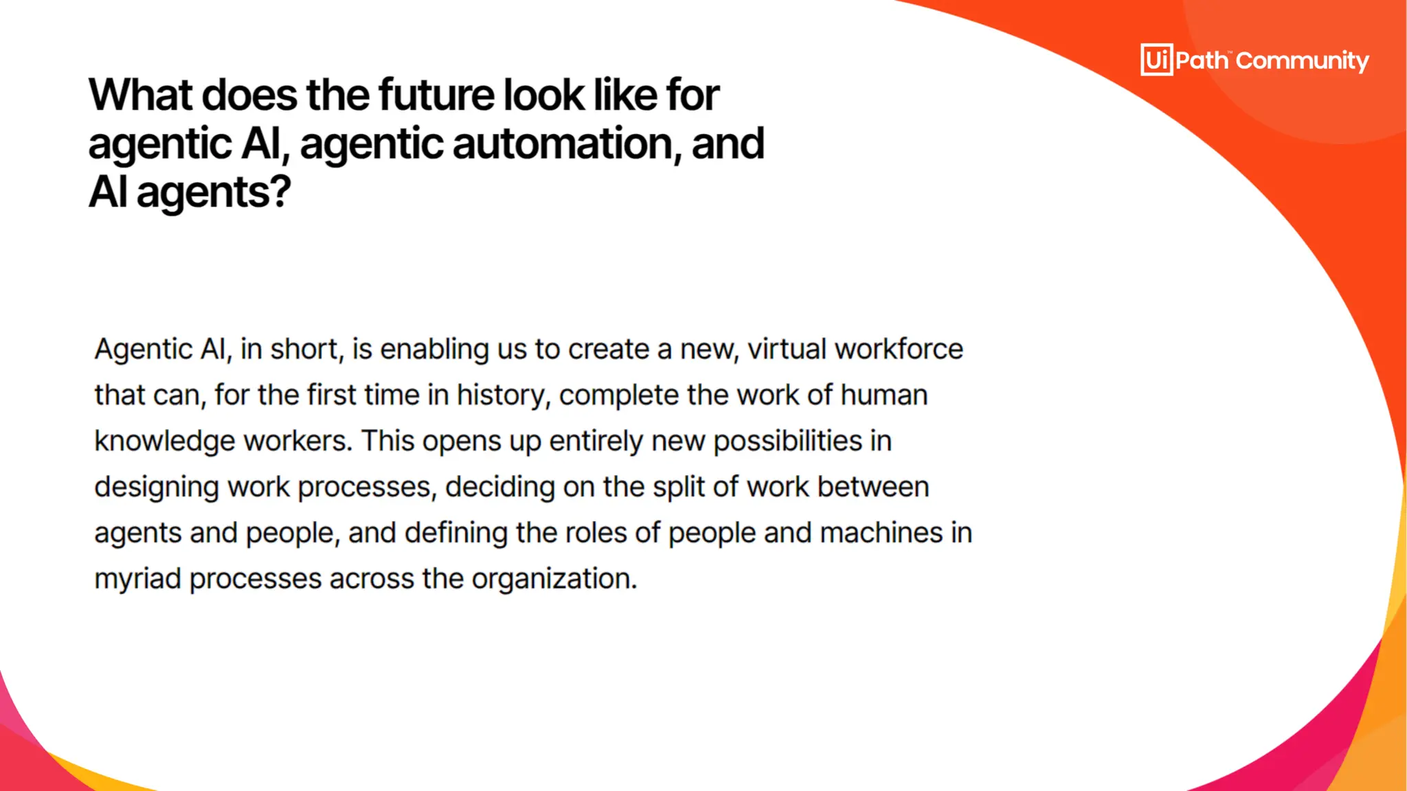 Gearing to the new Future of Work: Embracing Agentic AI. | PDF