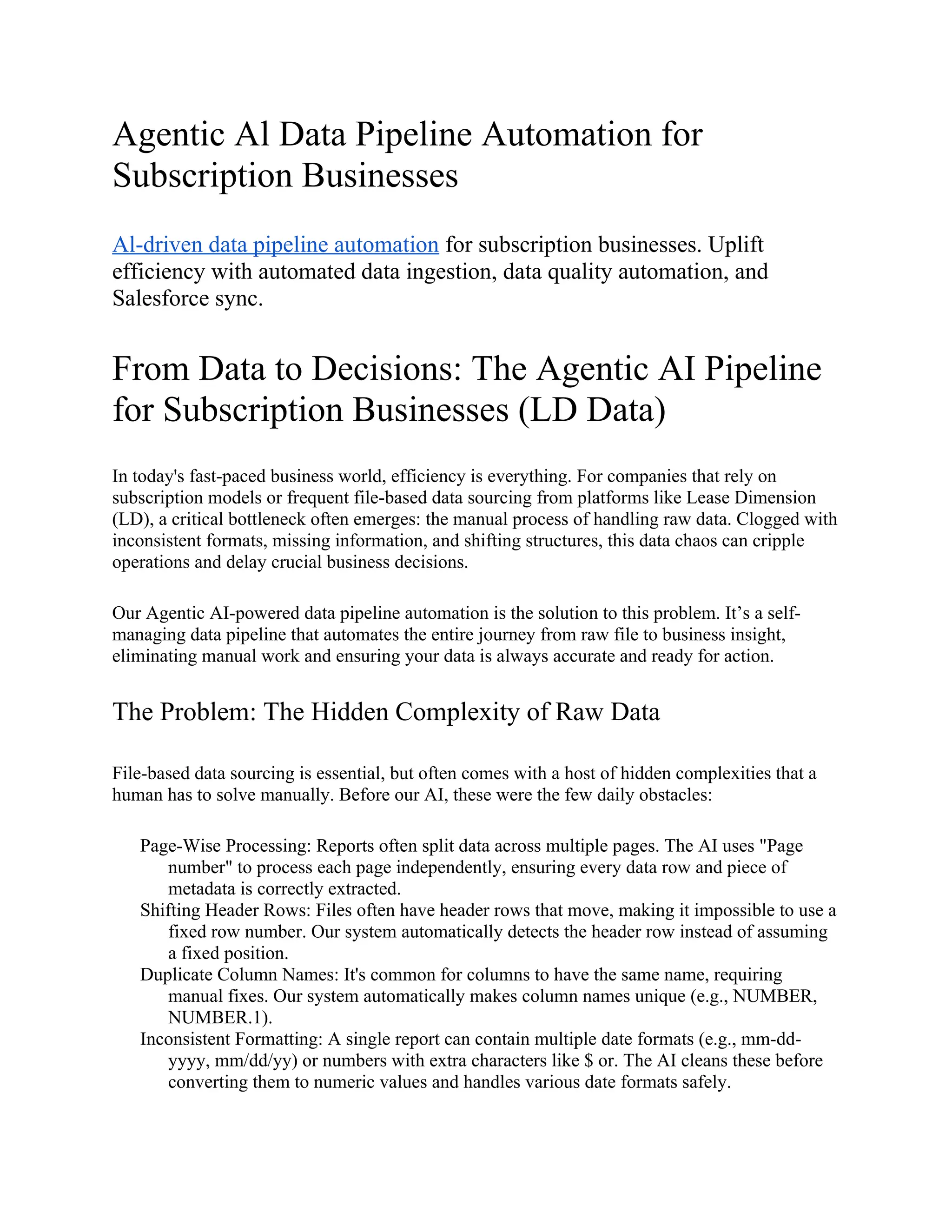 Agentic Al Data Pipeline Automation for Subscription Businesses.docx