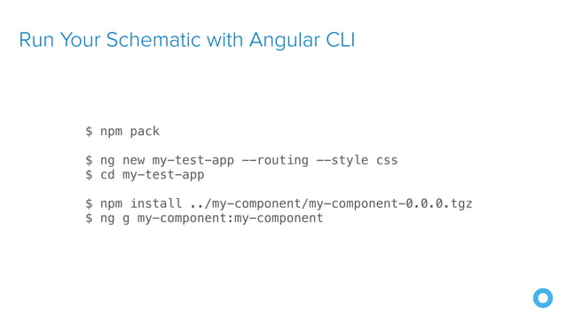 A Gentle Introduction to Angular Schematics - Angular SF 2019 | PPT
